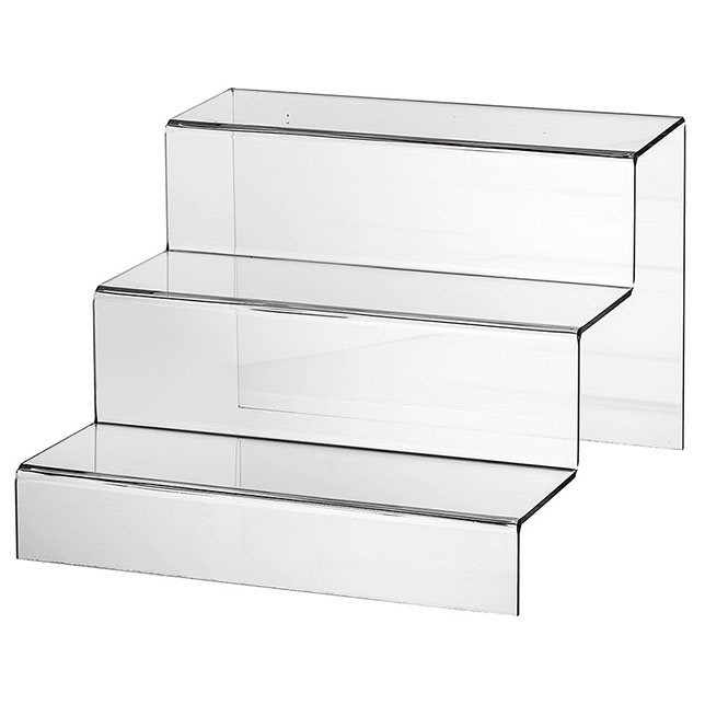 Akryl Display Trappe - 3 trin | Køb hos Skiltex.dk
