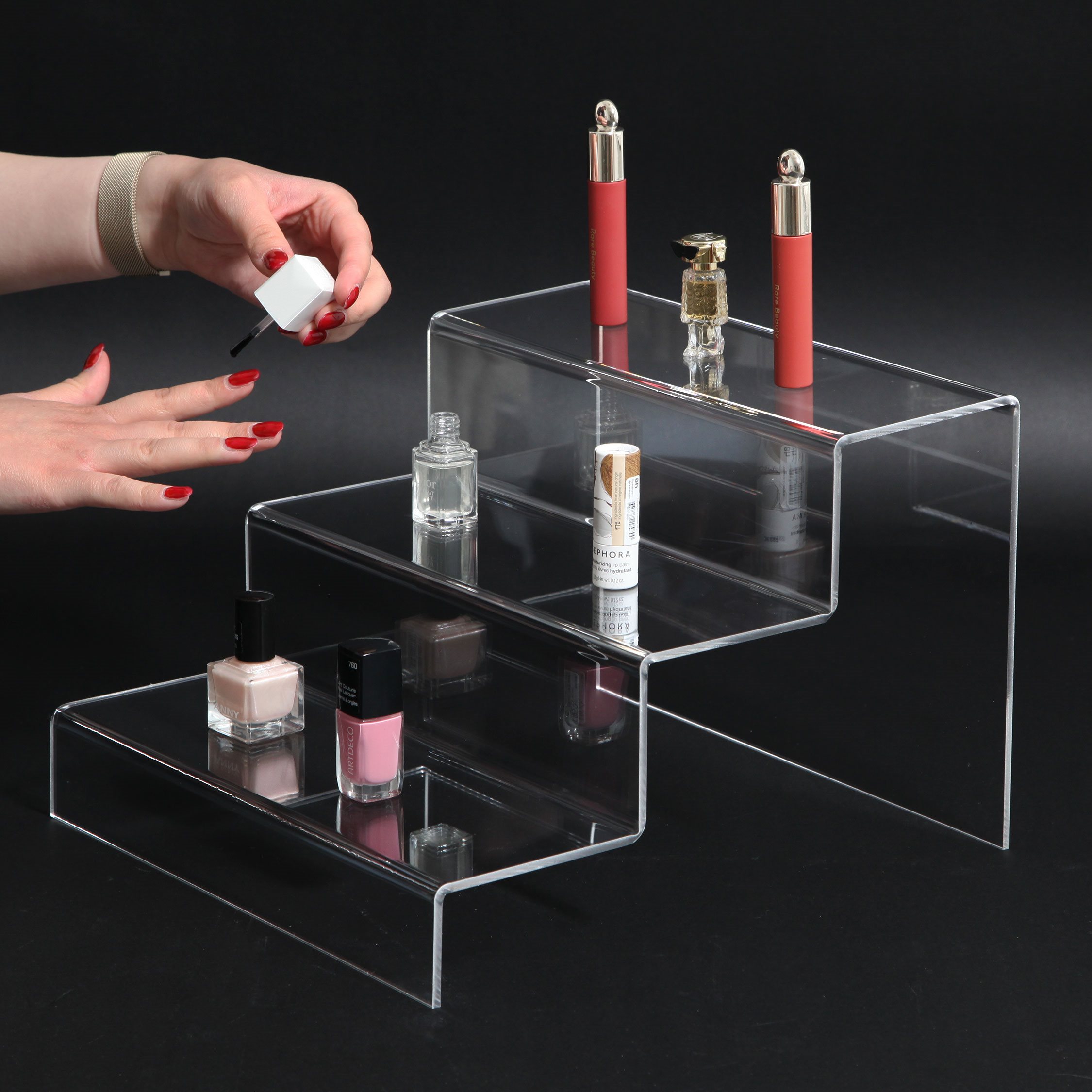 Akryl Display Trappe - 300 x 330 x 240 mm | Skiltex.dk