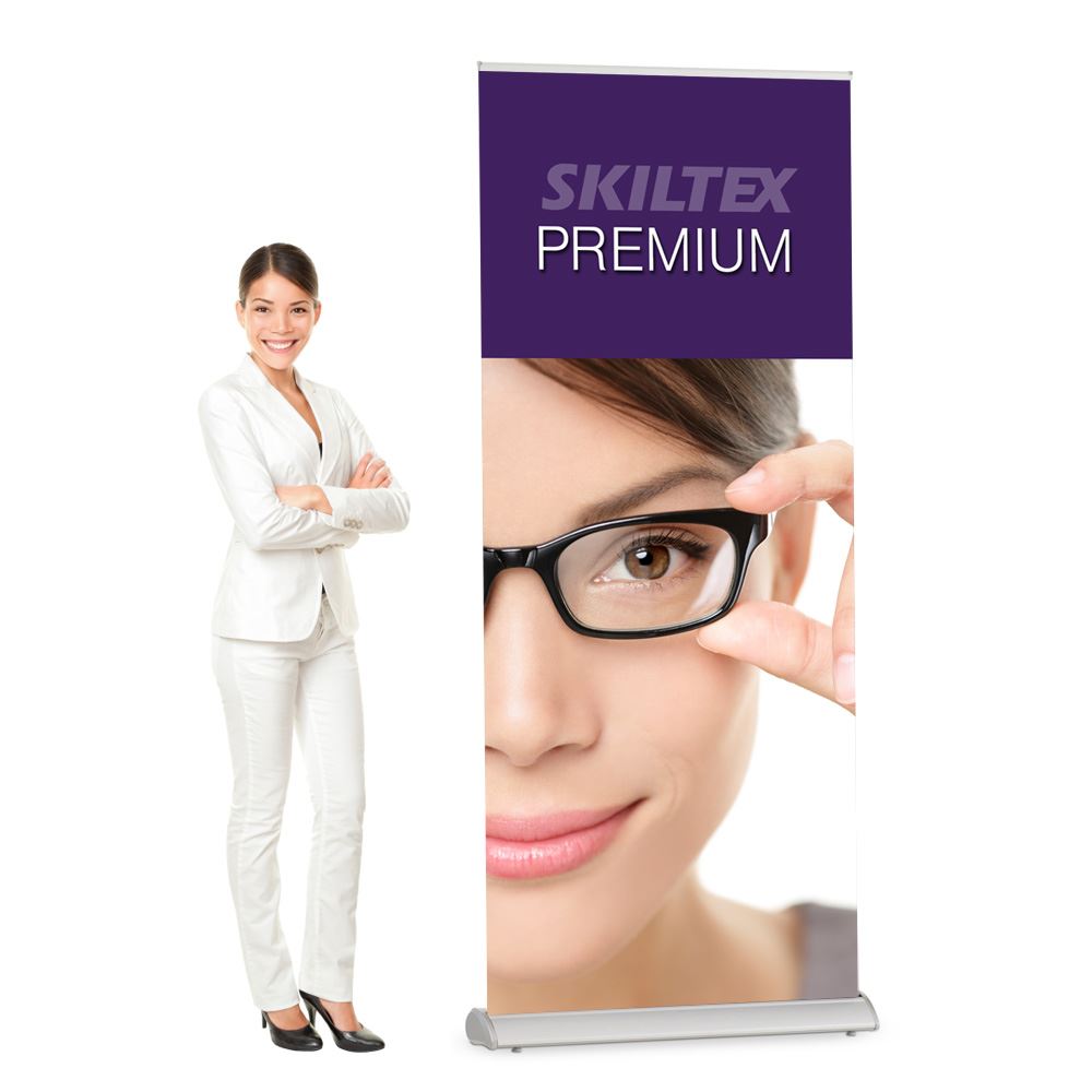 PREMIUM roll up banner - inkl. print | Skiltex.dk