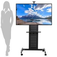 TV Stander med hjul | TV Gulvstander | Skiltex.dk