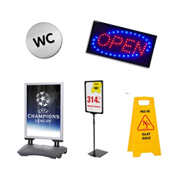 Skilte | Stor udvalg | Køb dit nye skilt hos skiltex.dk