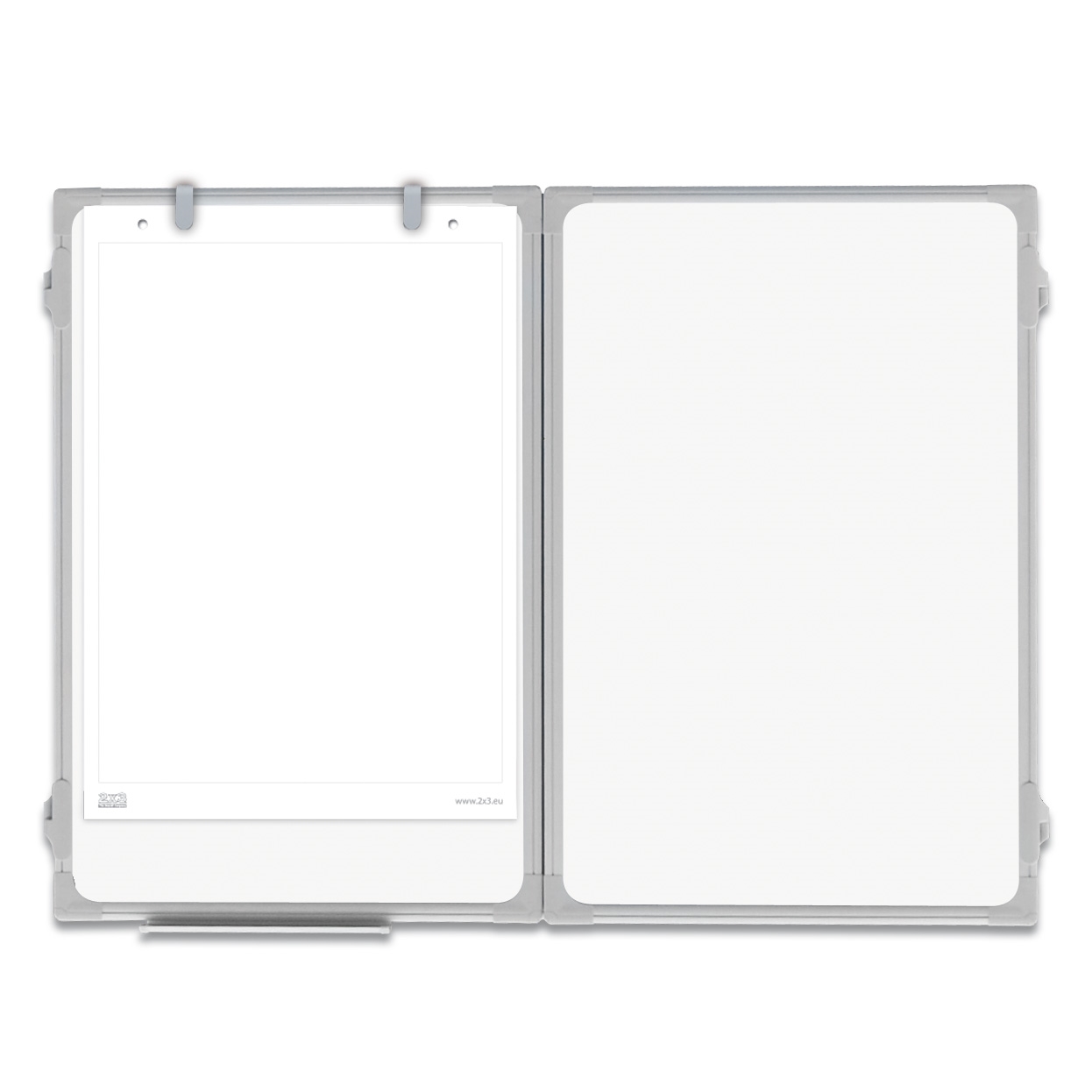 Whiteboard tavle med 2 låger | Whiteboards | Skiltex.dk