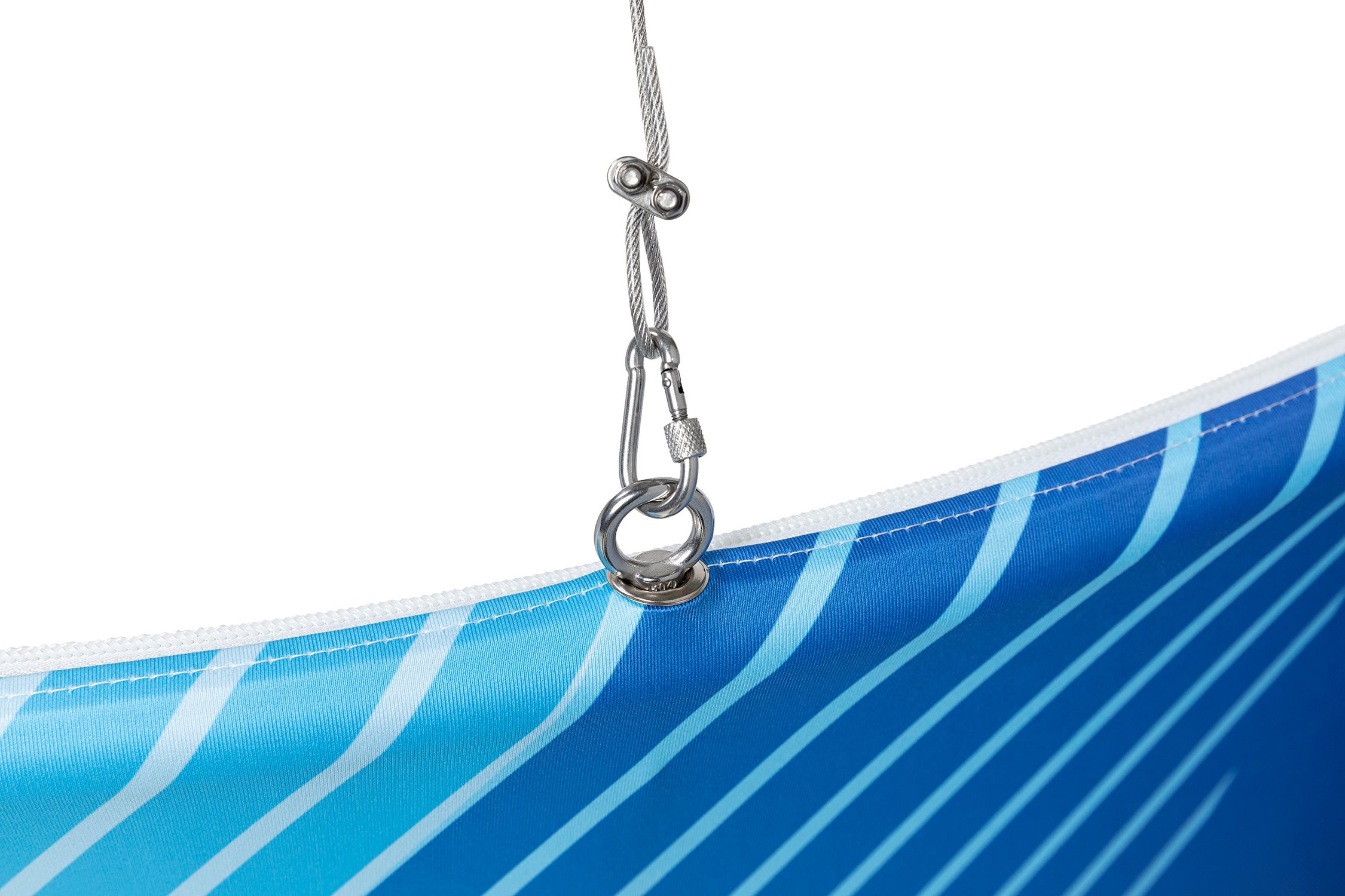 Ekstra banner til Zip-up Round Loftbanner - 152 cm