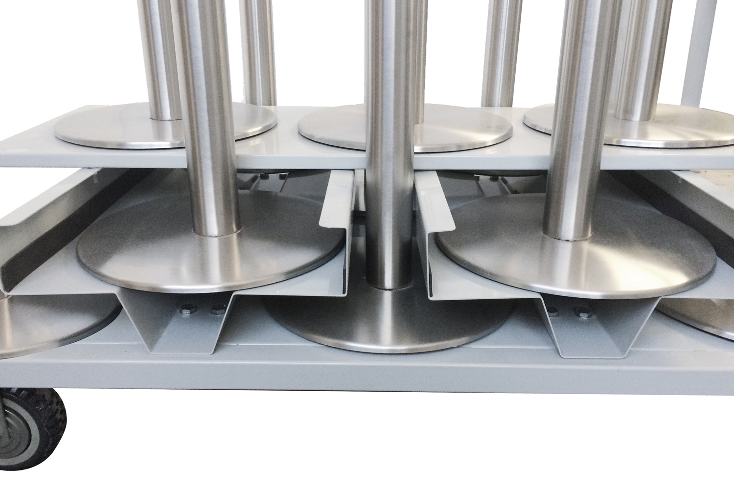 Barrier mobile Vogn til afspærringsstolper | Skiltex.dk