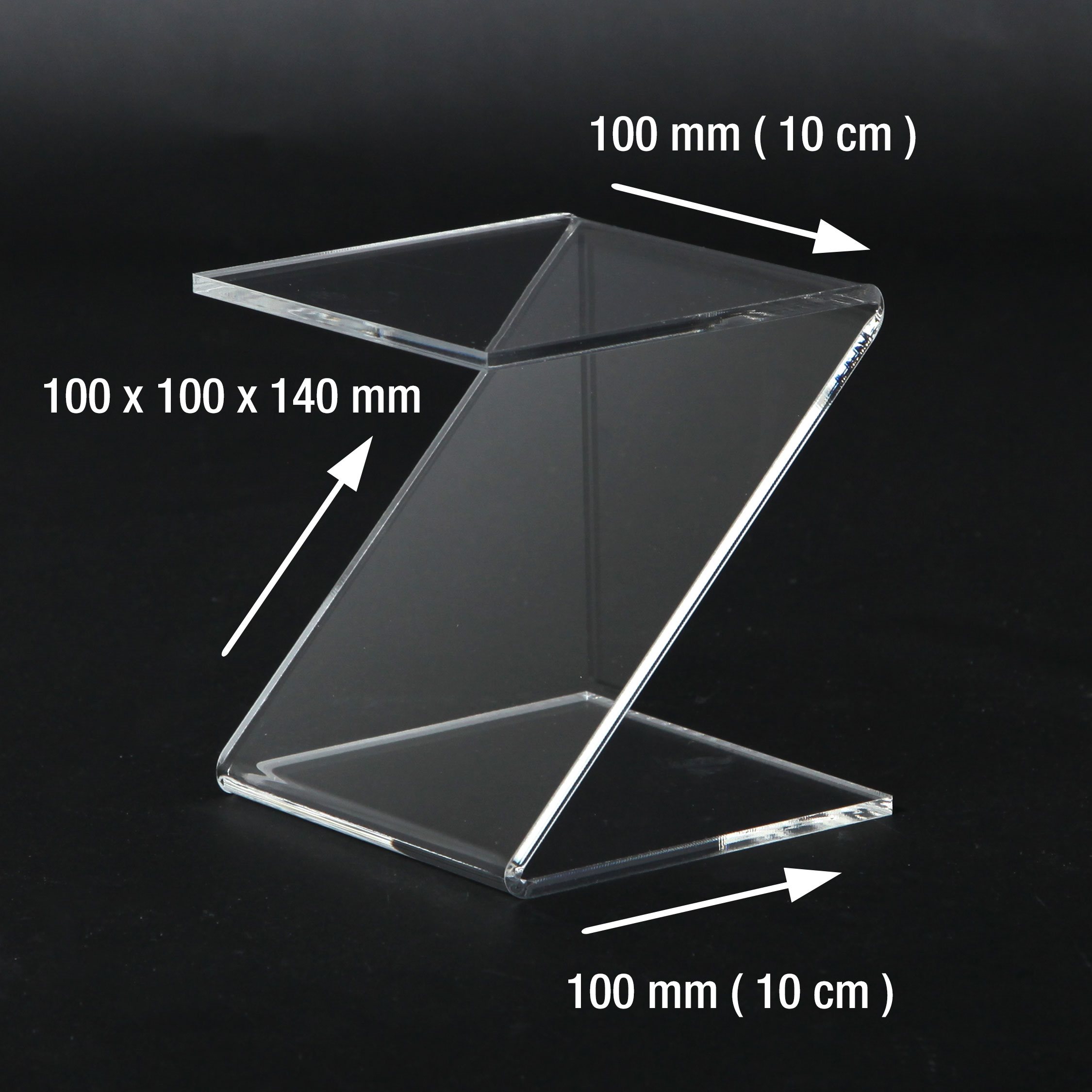 Z-Stand Akryl Produkt Podie - 100 x 100 | Skiltex.dk